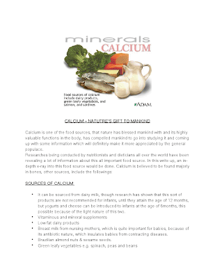 Calcium - Nature's Gift To Mankind. A must read!