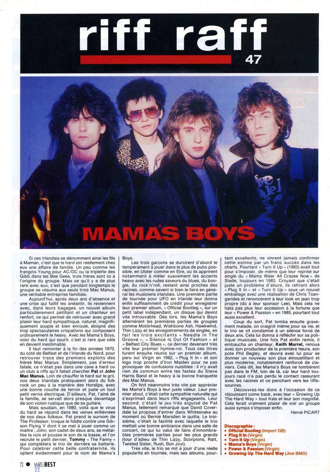 RIFF RAFF... A Tribute To Hervé Picart