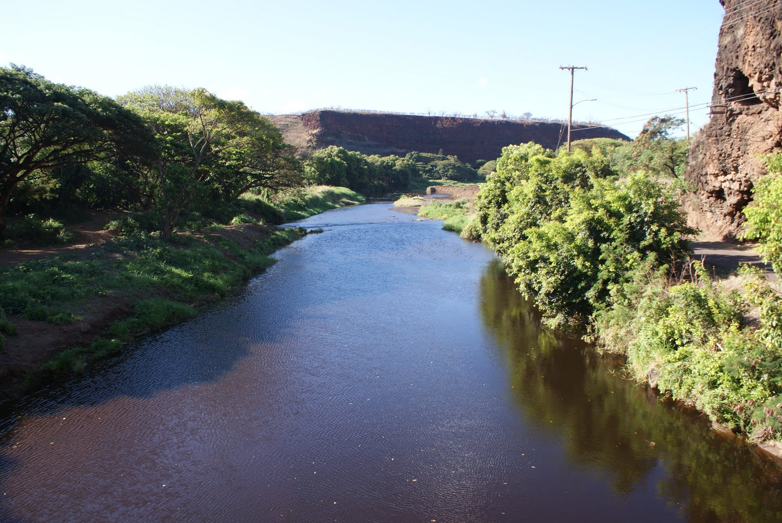 all because two people fell in love: Waimea Swinging Bridge in Kauai