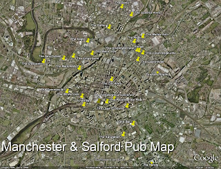 Flavours of Manchester: Manchester & Salford Pub Map