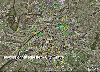 Flavours of Manchester: City Centre Map