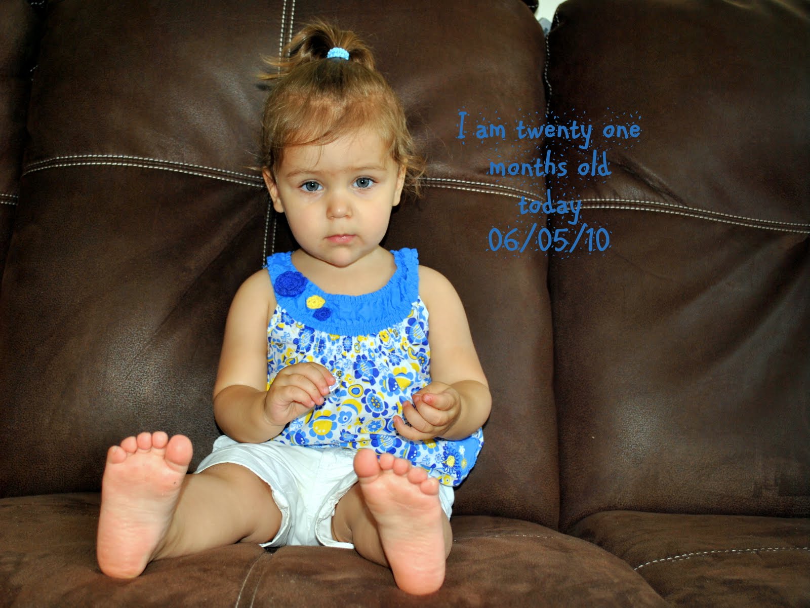 Bubblegum explosion: 21 months old!