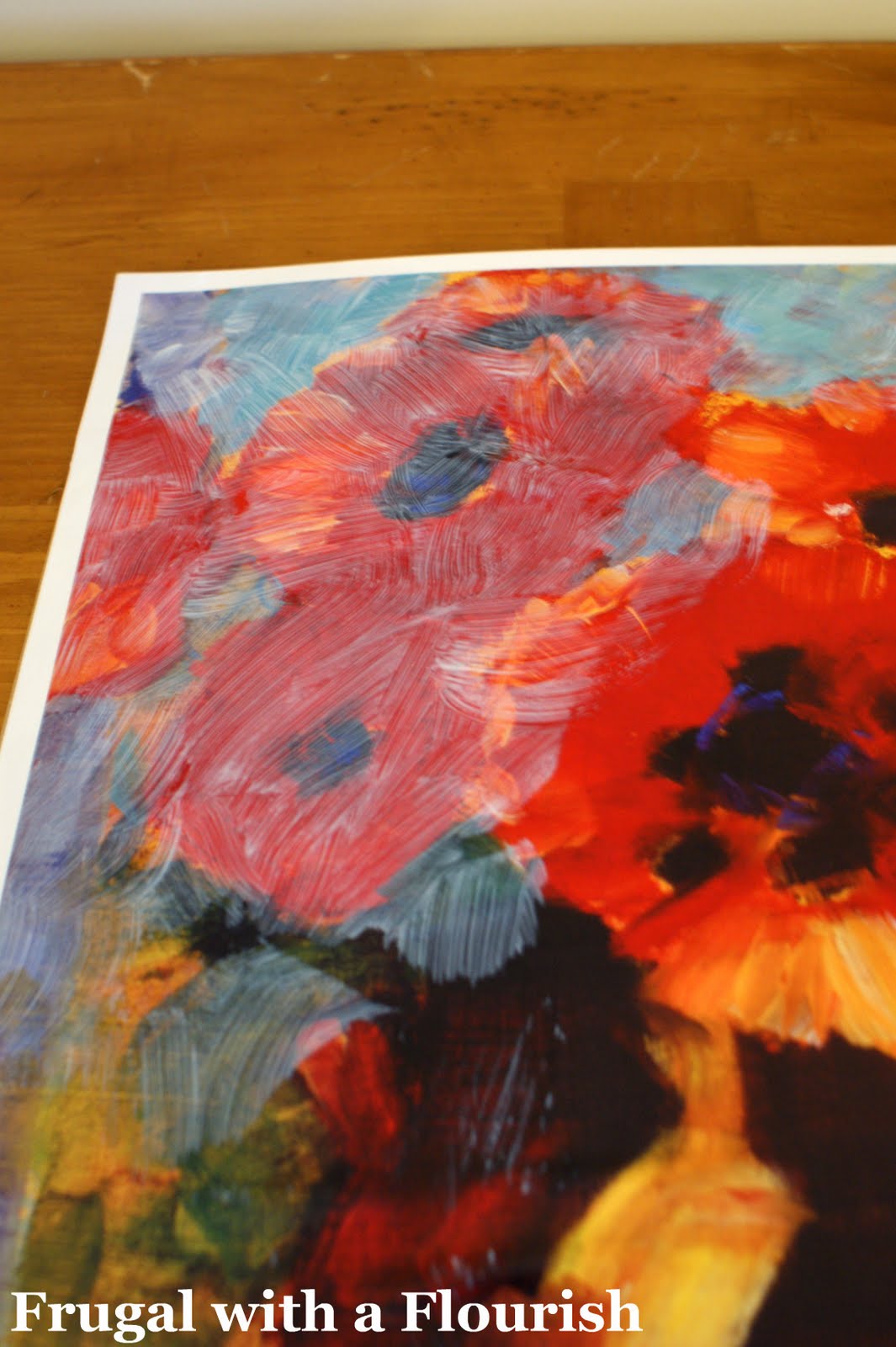 Frugal with a Flourish: Creating Paintings out of Posters