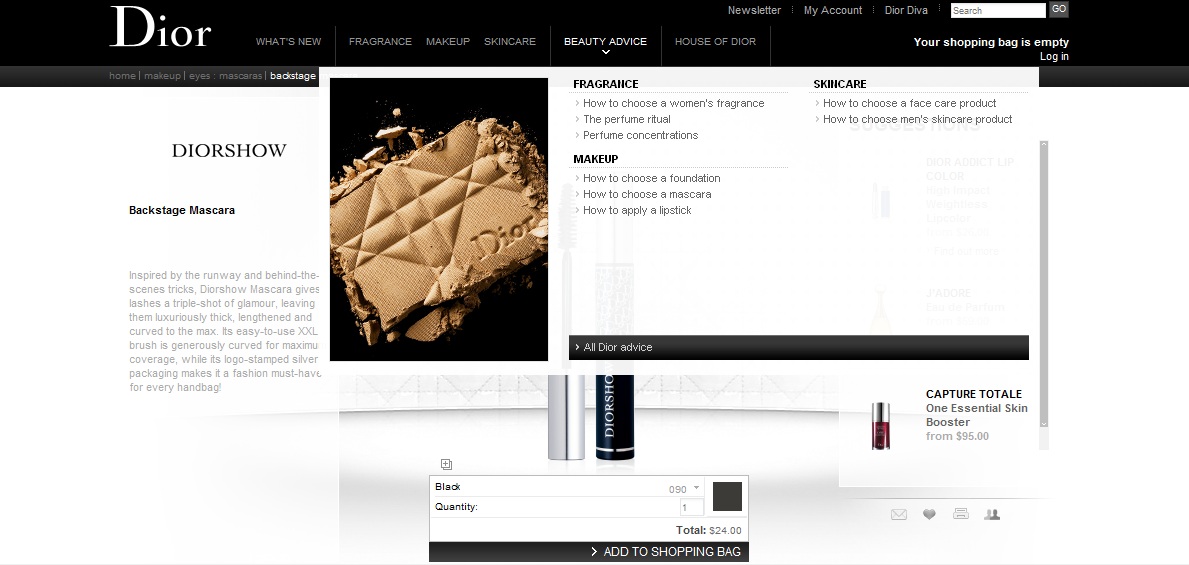 fashionably petite: Introducing the new Dior.com