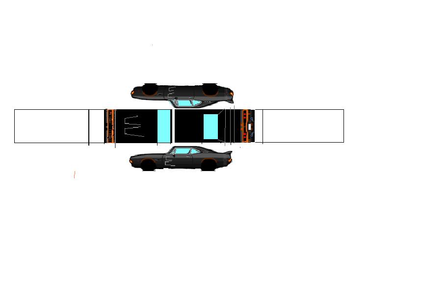 mikes paper models: muscle cars