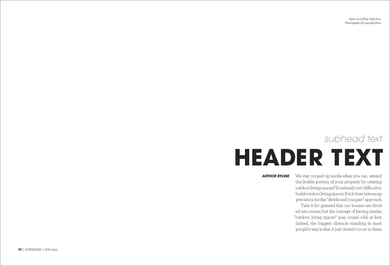 Editorial Design: Feature Layouts