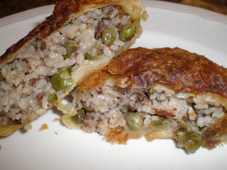 Savvy Chef: Savory Puff Pastry Pies Stuffed with Meat and Rice (Ouzi)