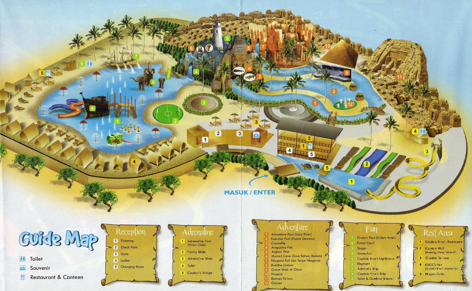 MAP GUIDE TAMAN SAFARI II INDONESIA | Melancong Yuk...