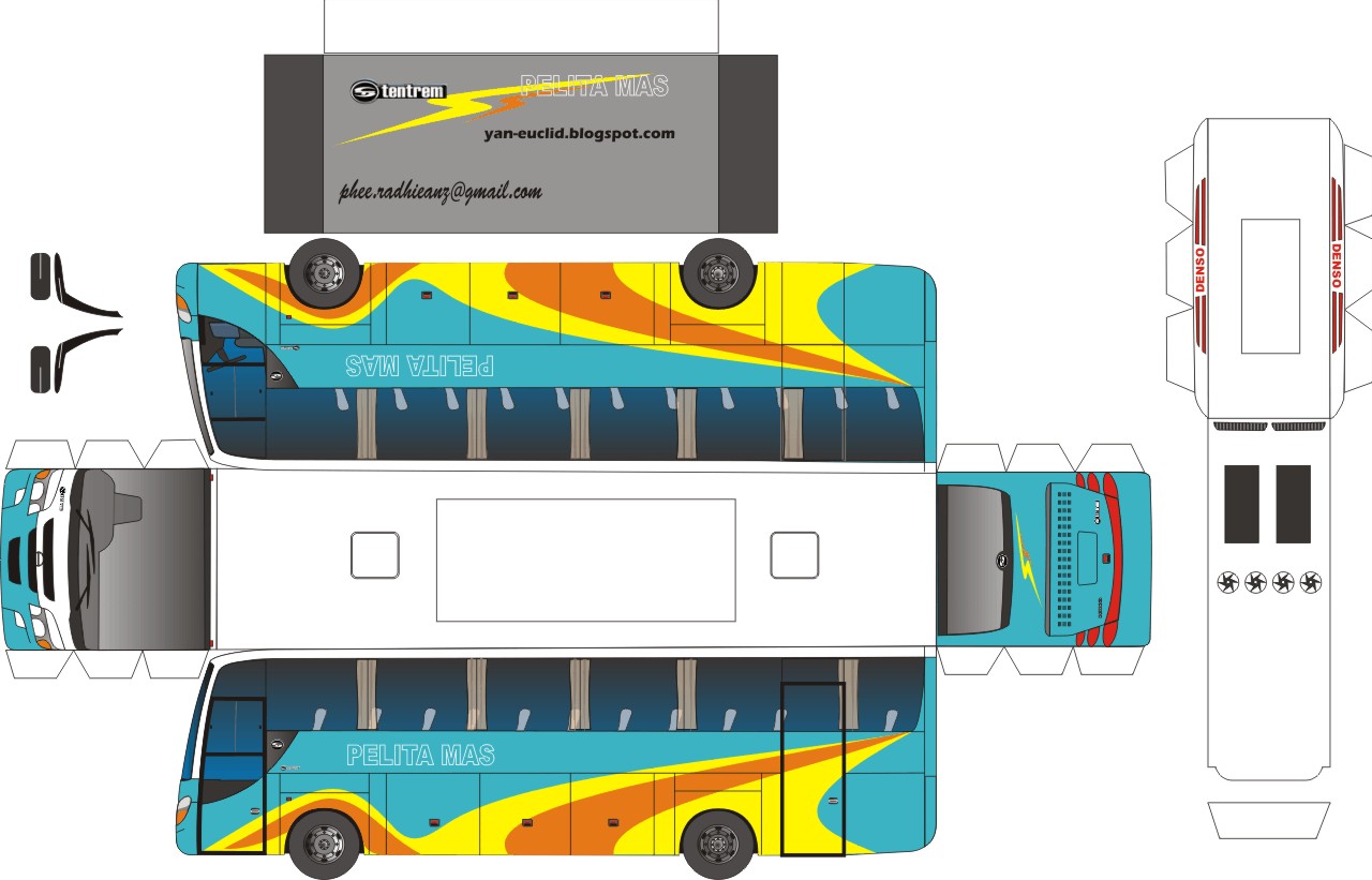 Yan's post: papercraft bus