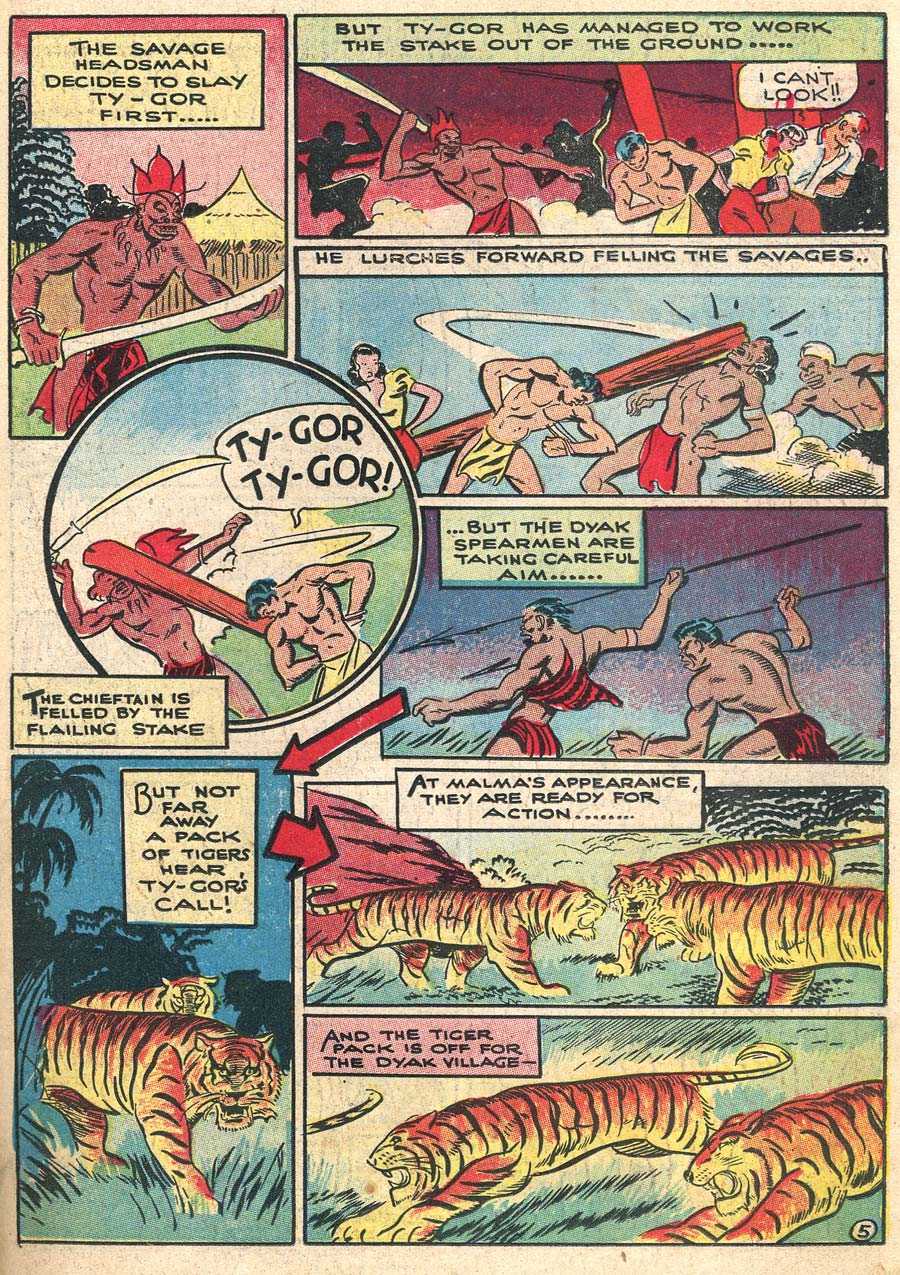 The Comic Book Catacombs: Ty-Gor, Son of the Tiger in "Captured by the ...