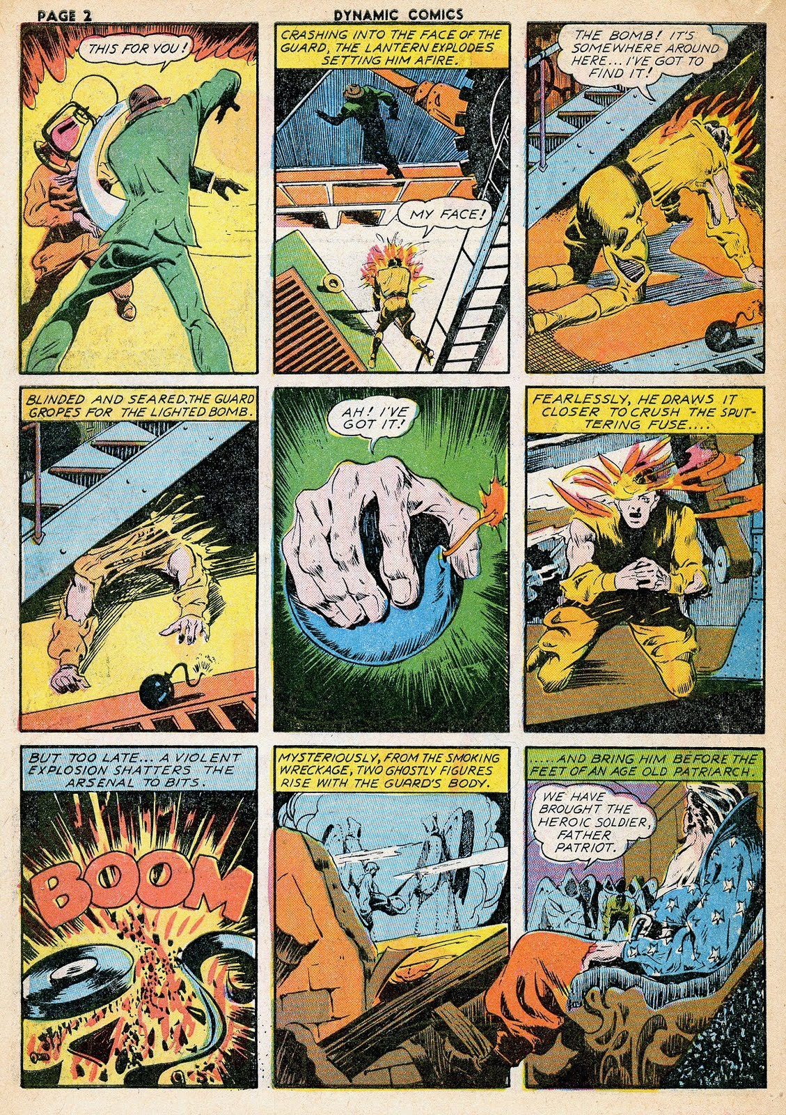 The Comic Book Catacombs: Major Victory in "The Lone Sentry" (Chesler;1941)