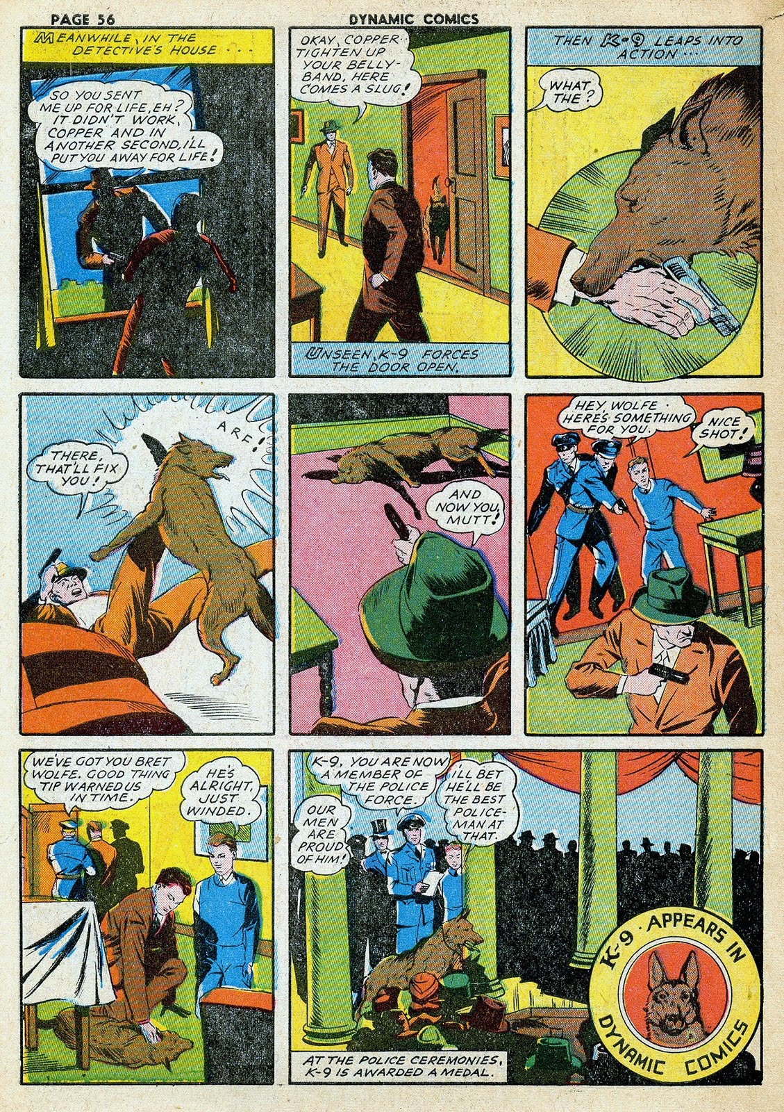 The Comic Book Catacombs: K-9 (Chesler;1941)