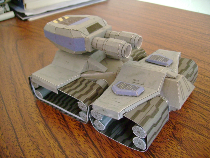 Elias paper models: Siege Tank ( StarCraft )