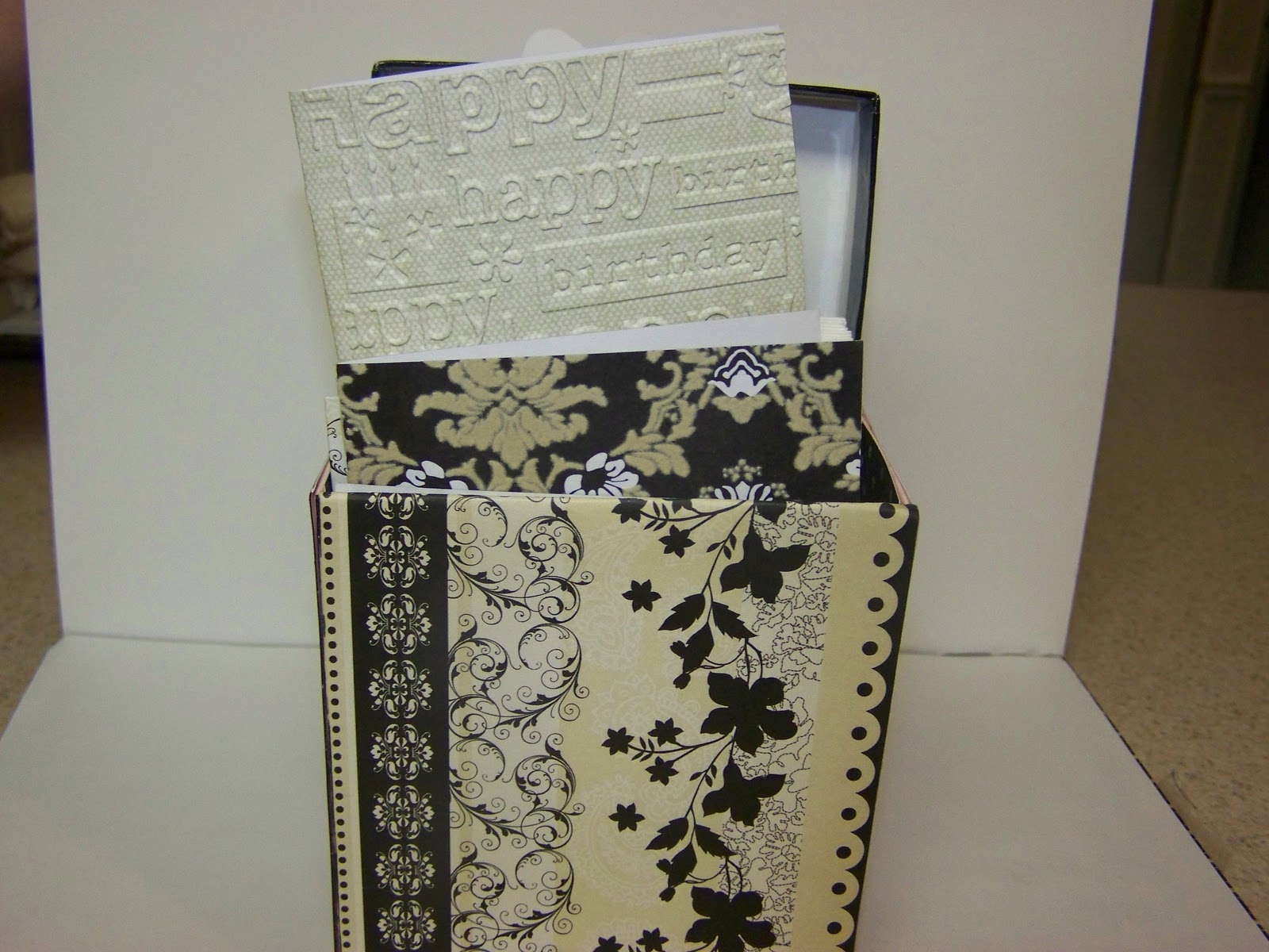 Mashed Potatoes and Crafts: Upcycling Makeup Box Into Card Holder