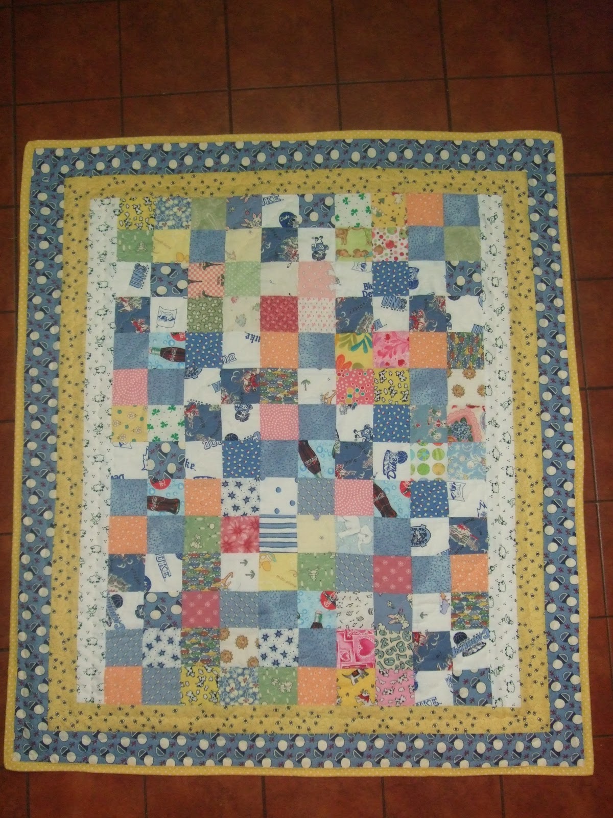 O'Quilts: More of the finished cuddle quilt