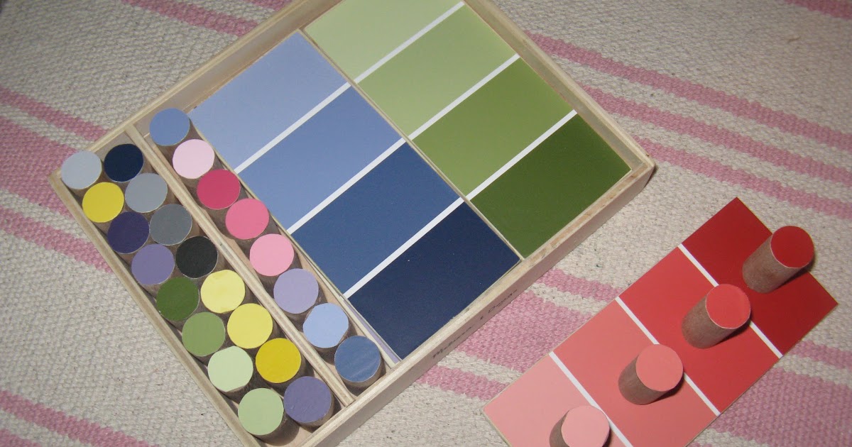 "Making Montessori Ours": Color Boxes 1 &2 and Color Matching game