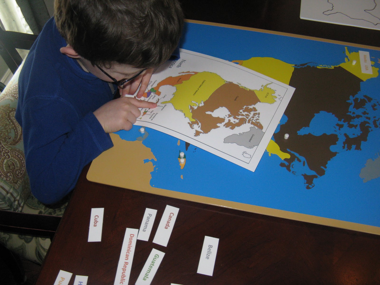 North American Puzzle Map, Early Montessori Geography At Home - "Making ...