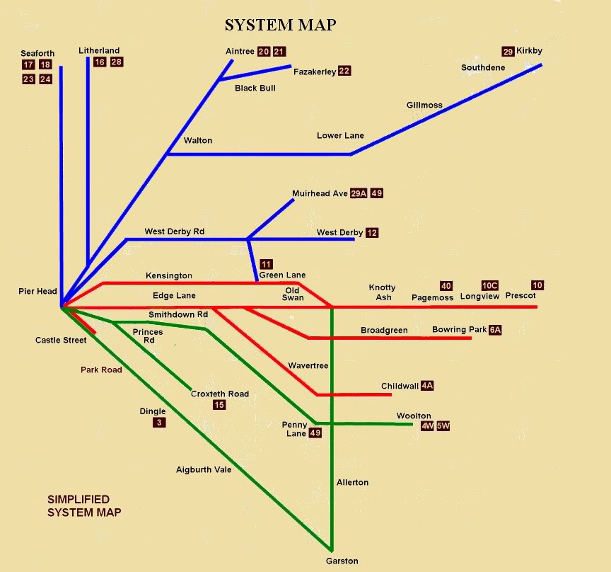 Liverpool History Society Questions Blog: Liverpool`s Tram System Map