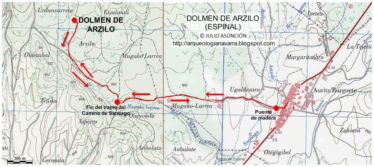 Rutas arqueológicas por Navarra: BURGUETE - DOLMEN DE ARZILO (ESPINAL)