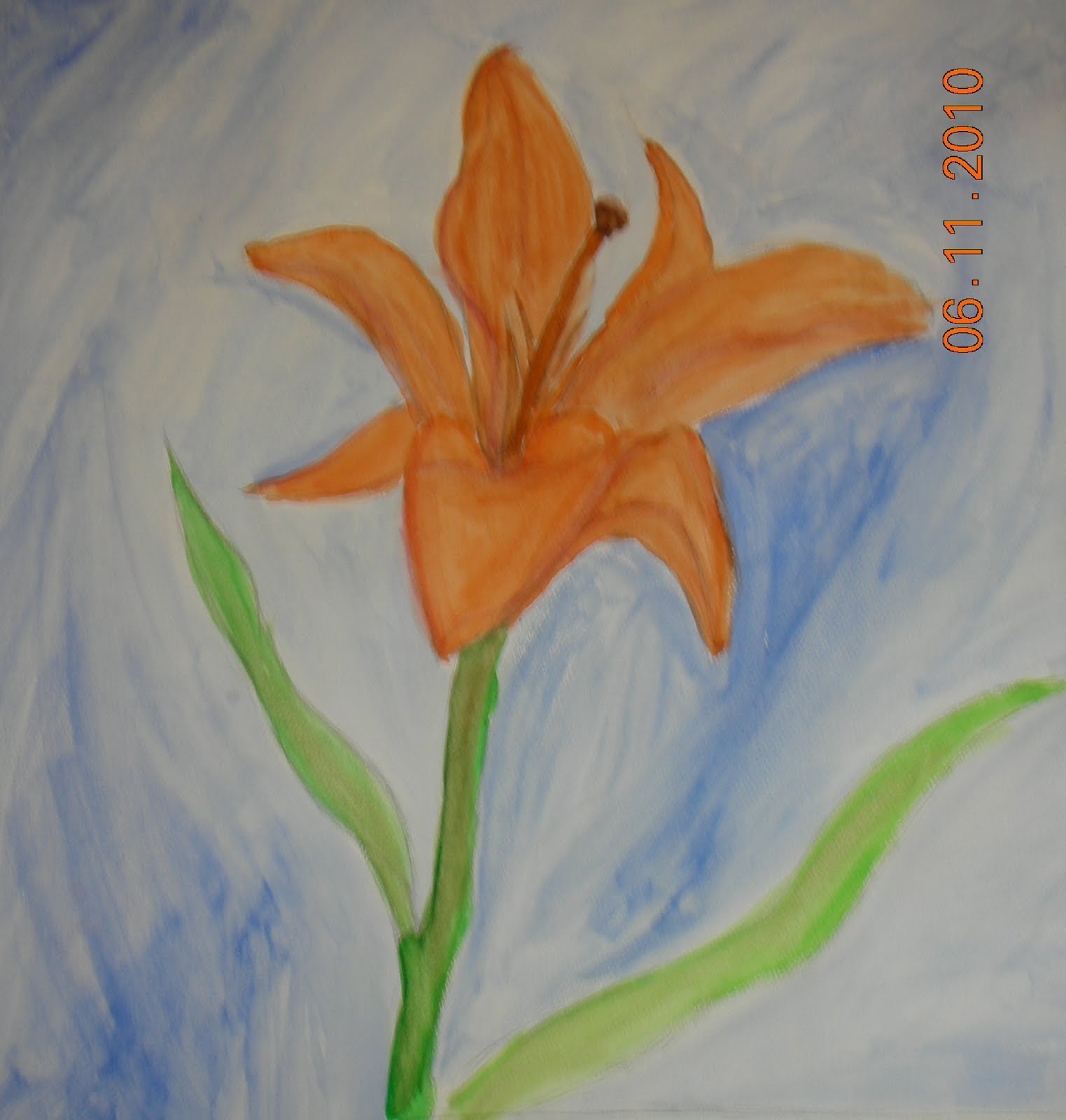 Art Adventures: Georgia O'Keeffe inspired Watercolor Flowers