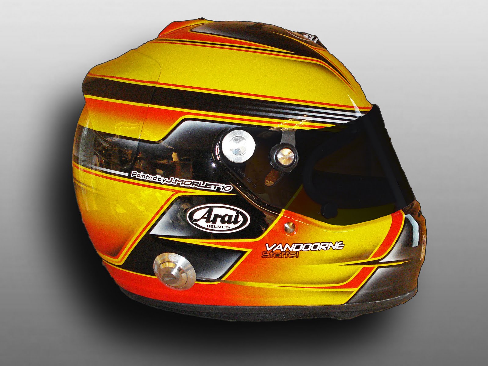 Jacques Morlet: Casque Stoffel Vandoorne (F4 Eurocup 1.6)