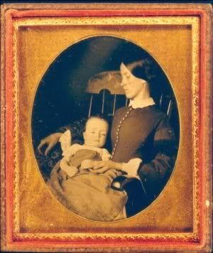 Early Post Mortem Photography: Dead Baby With Mother