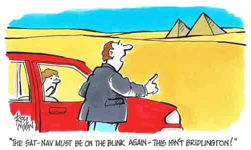 Roy Nixon's cartoon blog: Satellite Navigation Systems