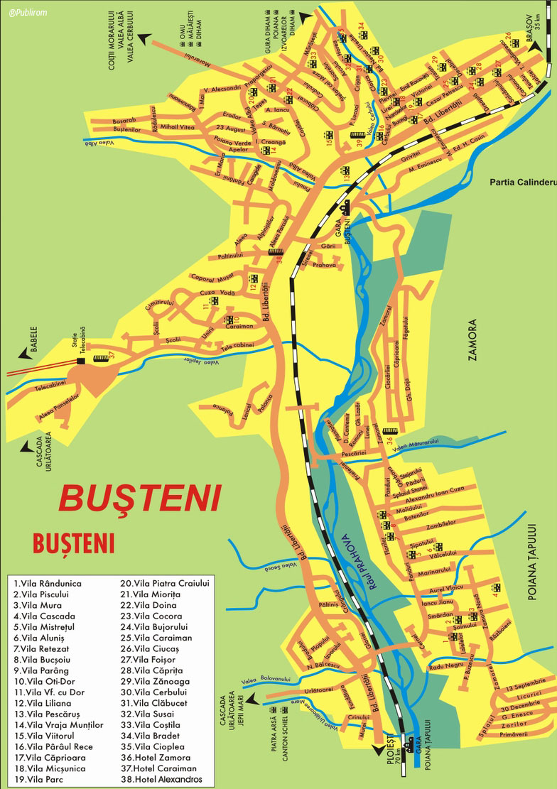 Poiana Tapului Harta | Harta
