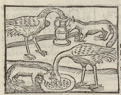 Bestiaria Latina: Ictibus Felicibus: Vulpis et Ciconia (Phaedrus)