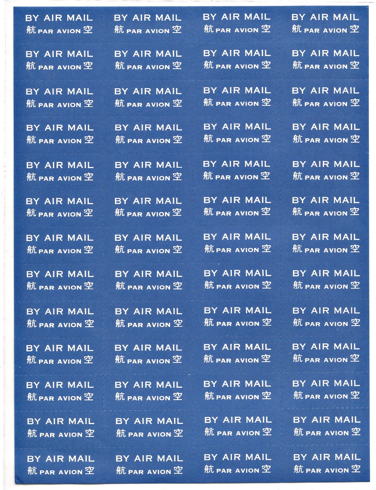 International Airmail And Priority Mail Labels: Hong Kong: Airmail and ...