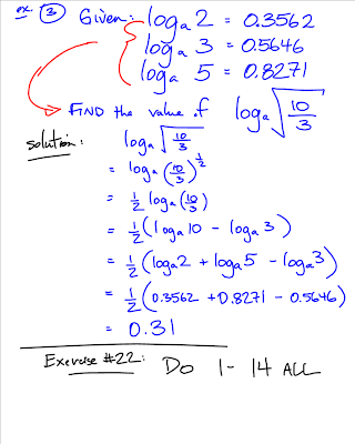 SVRSS Grade 12 Pre-Calculus Math: Logarithm Laws