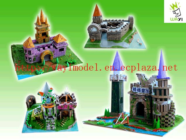 Wayi Model: DIY Construction Castle Model Kits