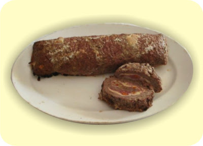 Lozania: ARROLLADO DE CARNE PICADA Y DE POLLO