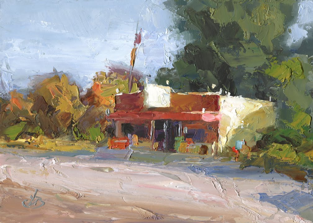 TOM BROWN FINE ART: TOM BROWN PALETTE KNIFE LANDSCAPE