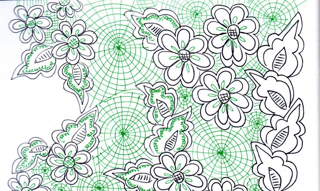 Desain Motif Srikandi: motif bordir terawang