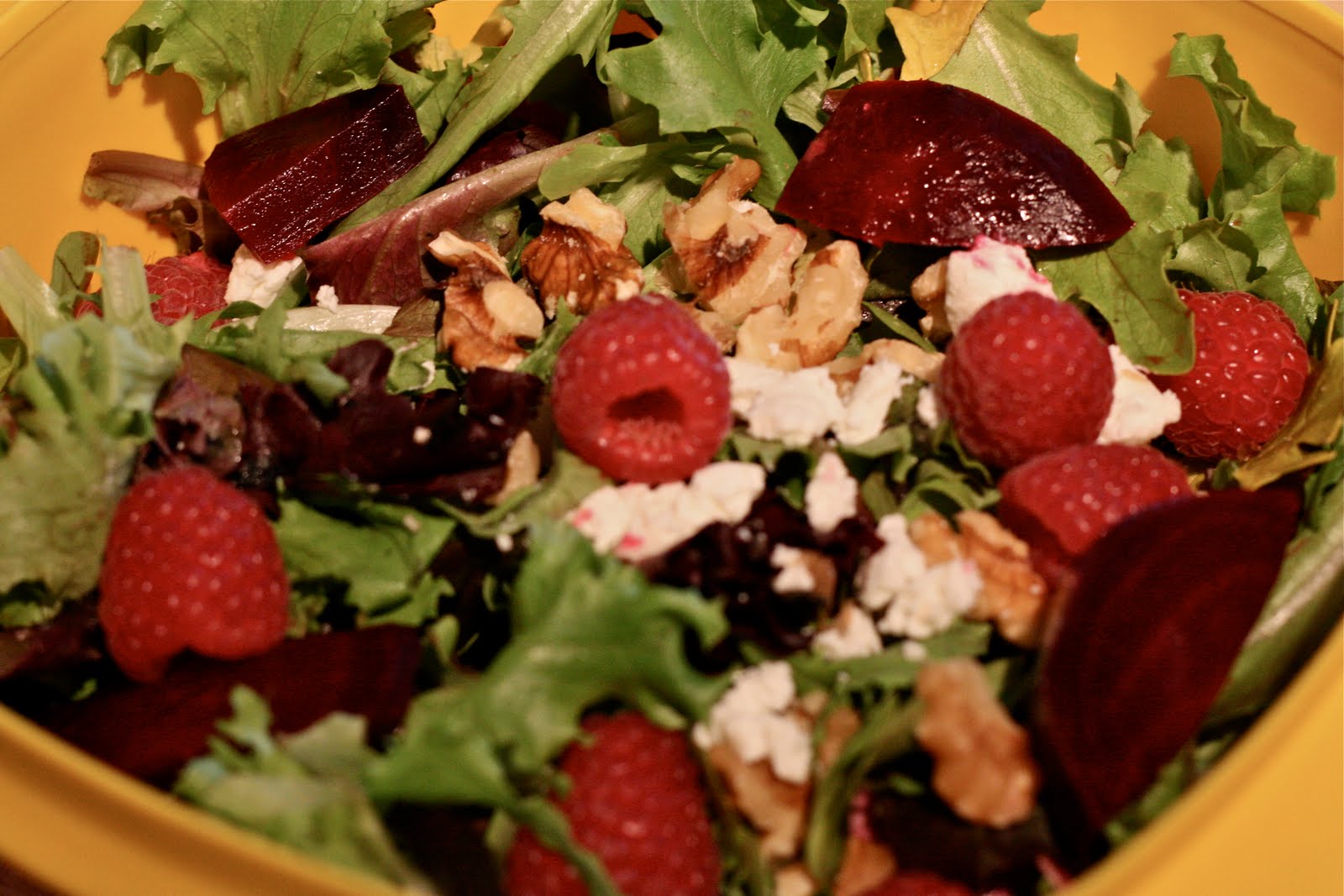 Chi Town Cook: Salt Roasted Beets in a Raspberry Salad with Goat Cheese ...