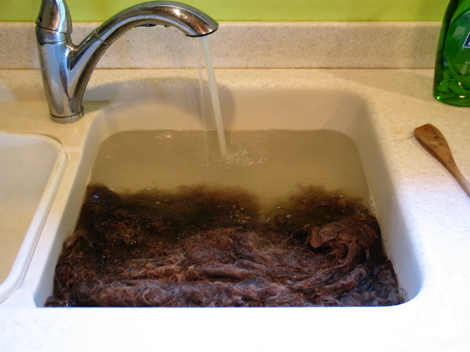 Losing Our Shirts, Keeping The Farm: How to Wash a Wool Fleece