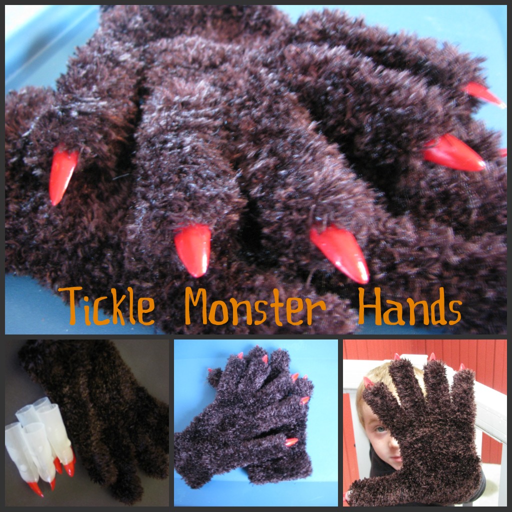 Three Jewels In My Crown: Today's Craft-Tickle Monster Mitts