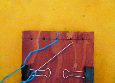 Aya's Art Adventure: Stab stitching tutorial