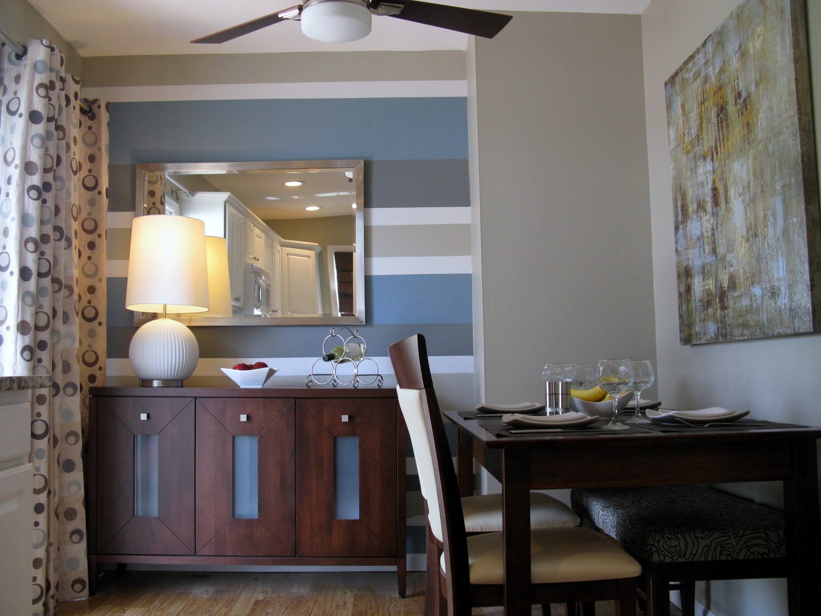 How to Make a Striped Wall in Your Kitchen