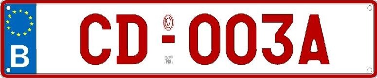 Europese nummerplaat: De "CD"-kentekenplaat