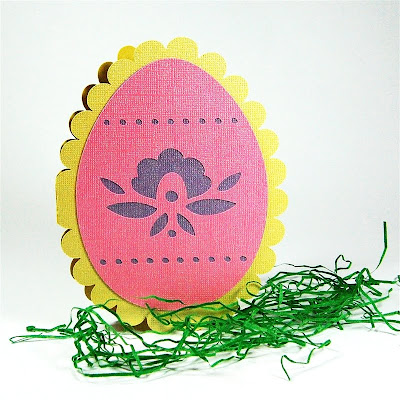 Capadia Designs: Simple Easter Egg Shaped Card with Design Studio