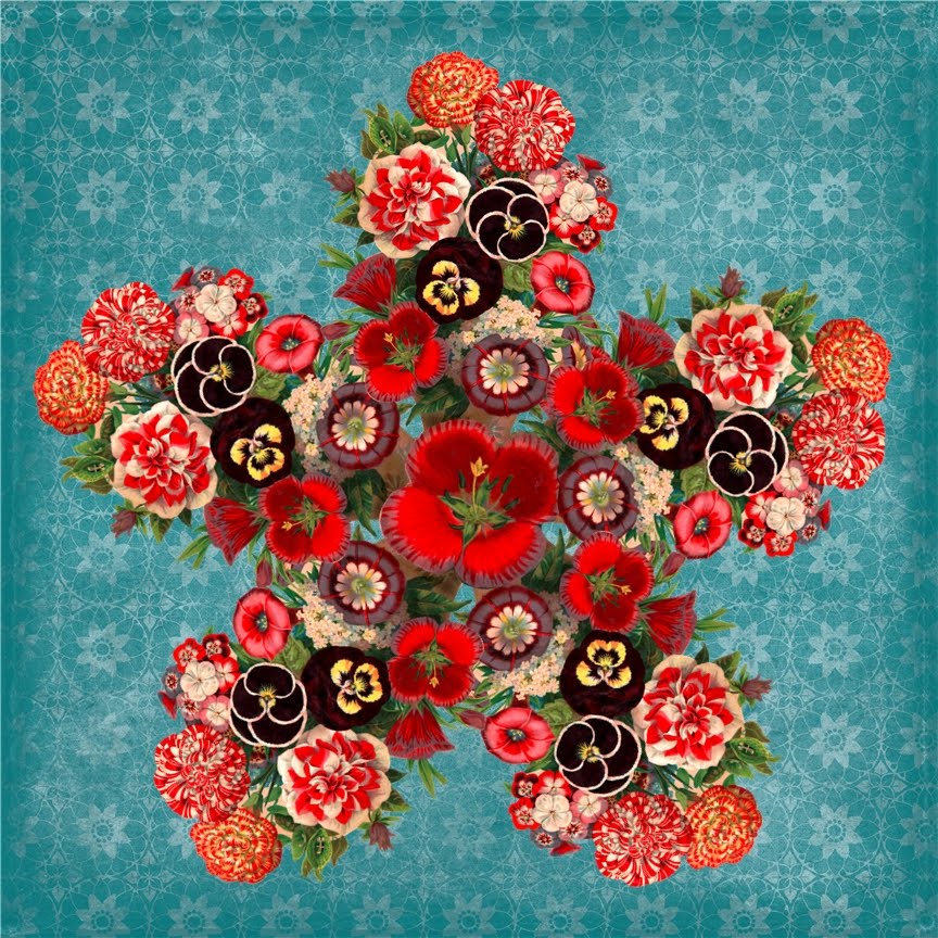 Capadia Designs: Flower Star Medallion Card