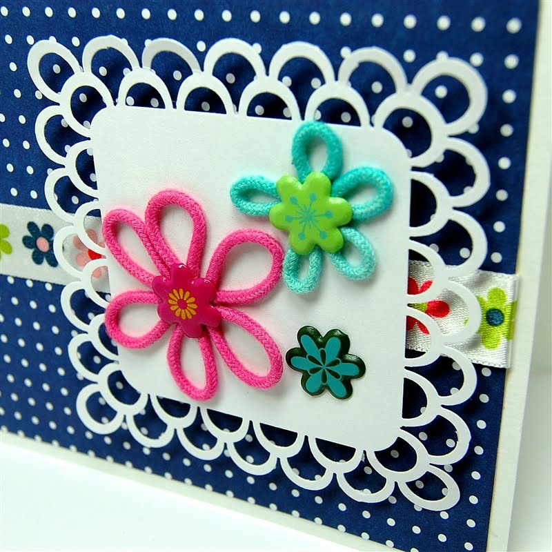 Capadia Designs: Flower Power Card (a little loopy)