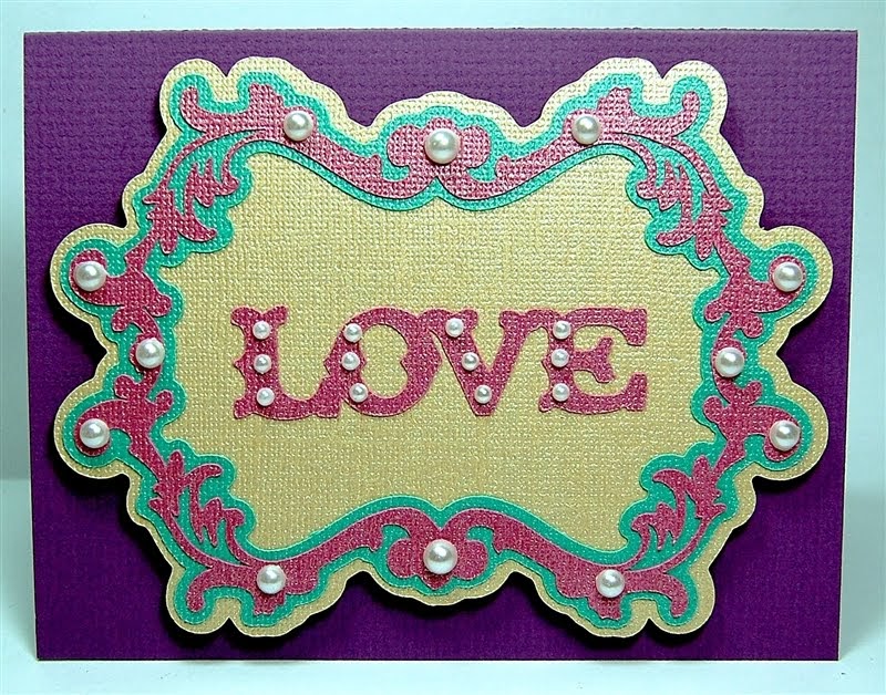 Capadia Designs: Love Card with Reminisce Accents cartridge