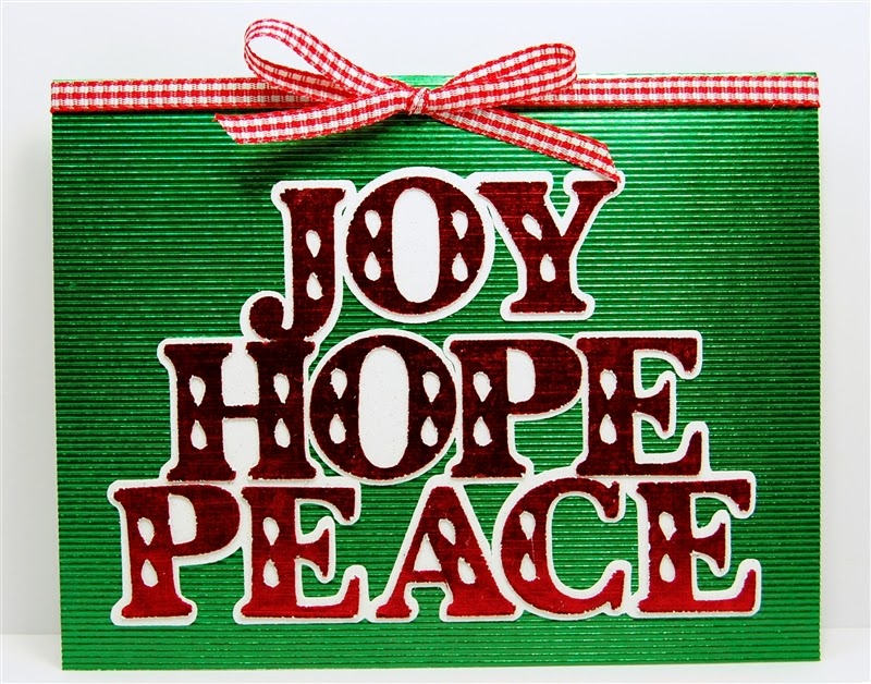 Capadia Designs: Joy - Hope - Peace Card