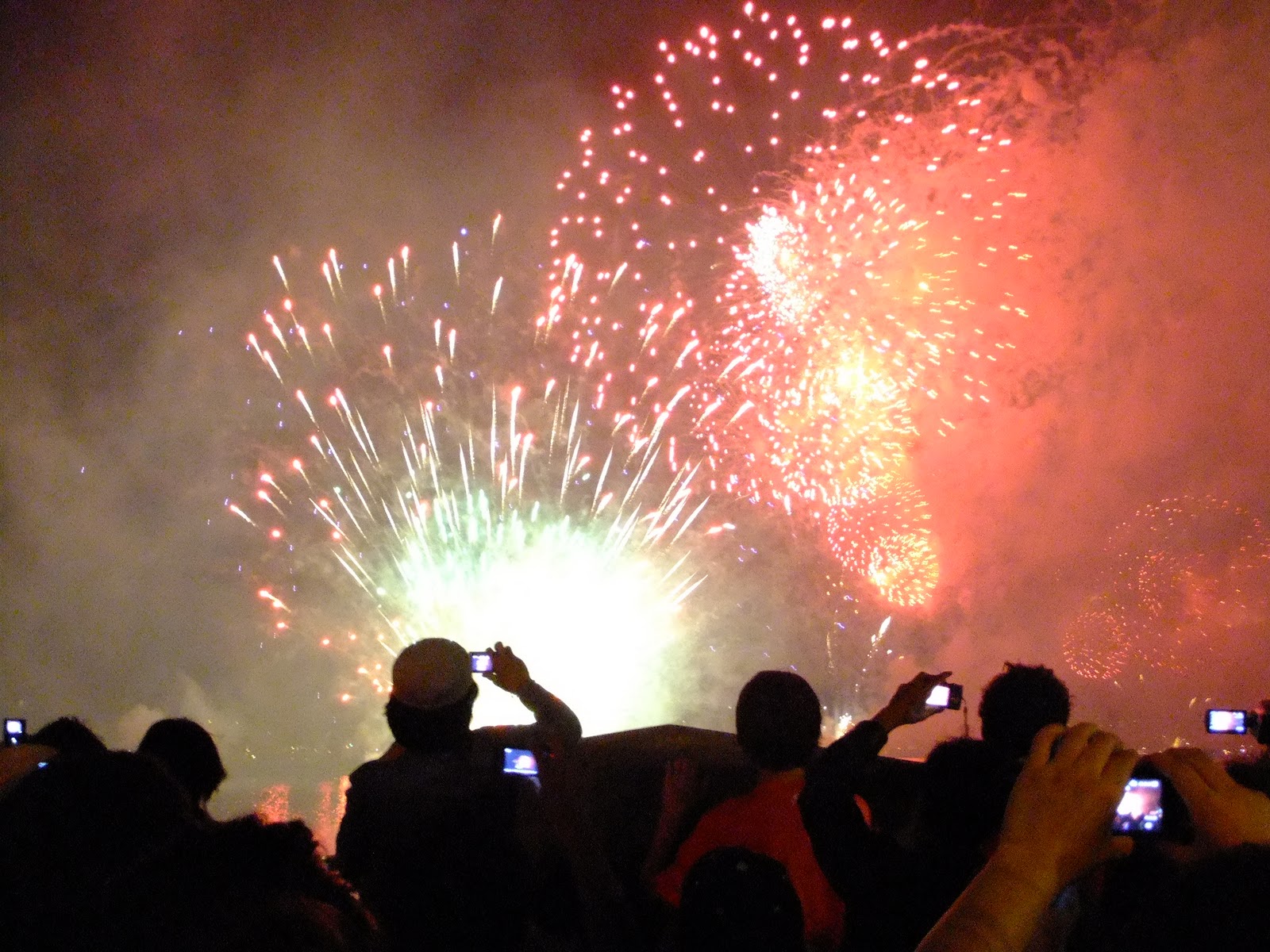 James and Pamela's travel blog: Fireworks & Fog