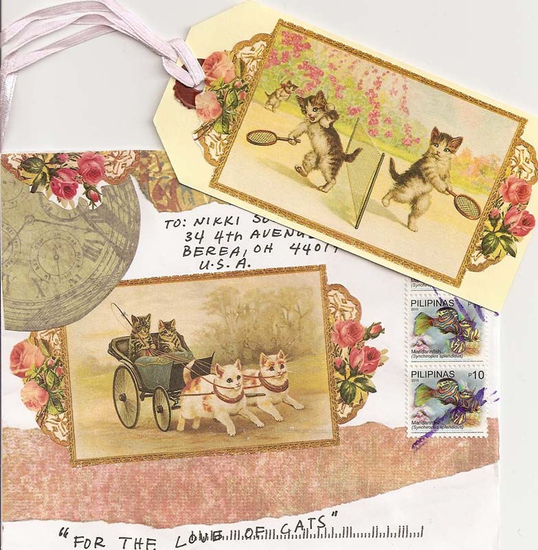 ***For The Love of Cats*** *********Mail Art*********