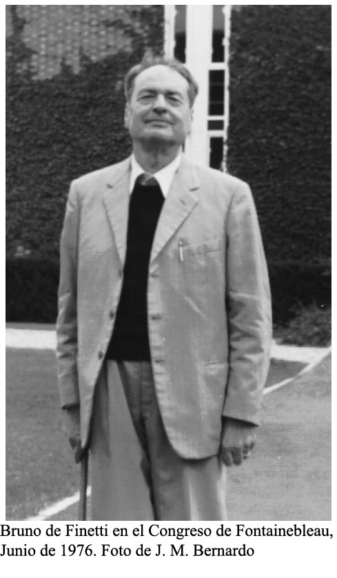 Bruno de Finetti en la Estadística Contemporánea