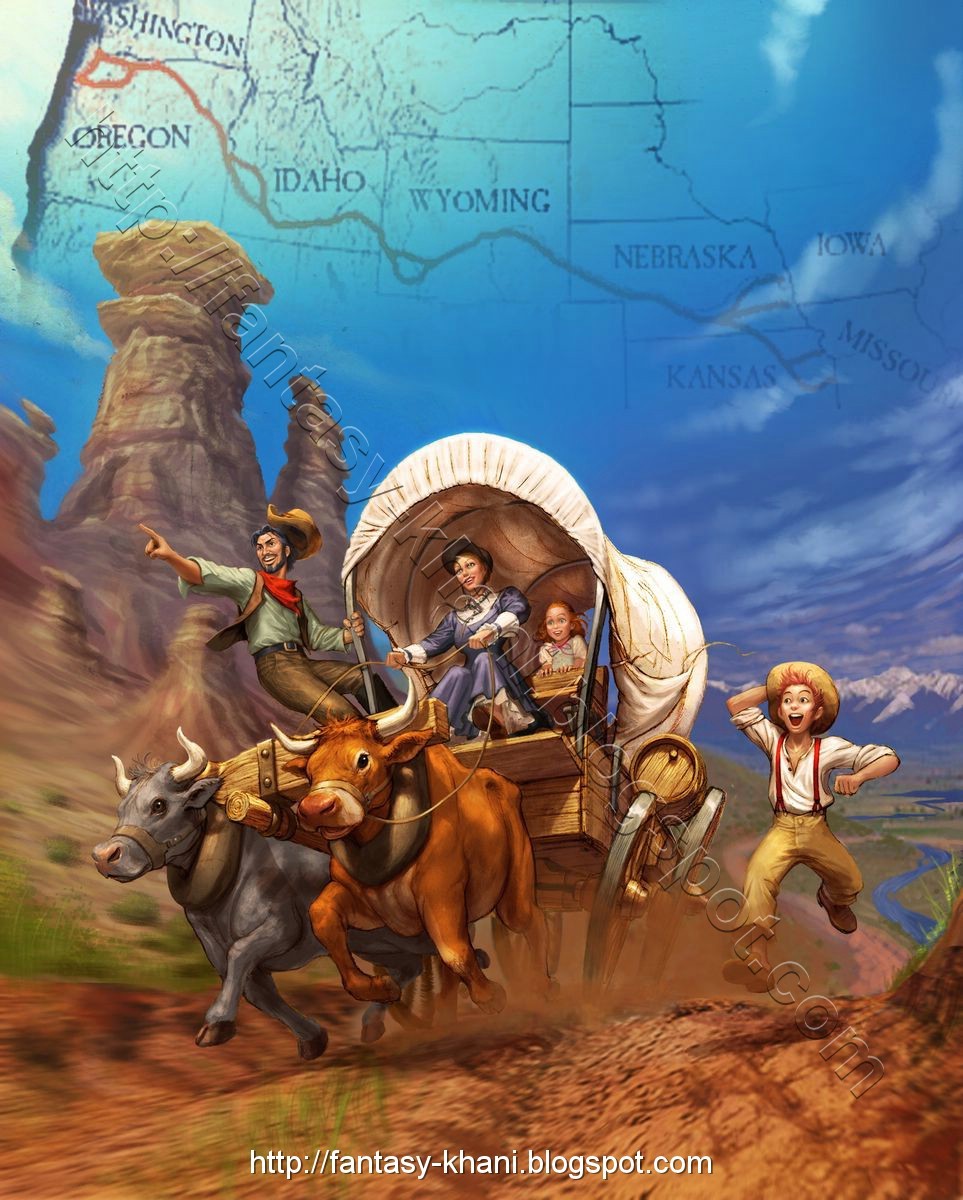 Fantasy Art Gallery: Arnaud Simon - Oregon Trail Lowrez